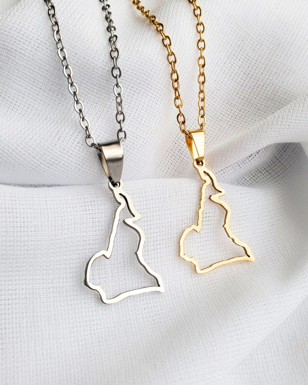 Cameroon Country Map Pendant Necklace | Isura | African Inspired ...